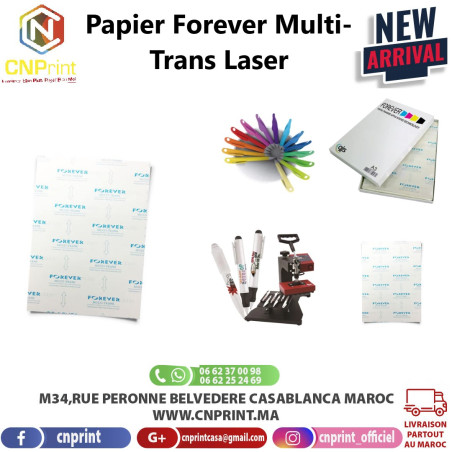 Papier Transfert Laser Forever Multi-Trans A3