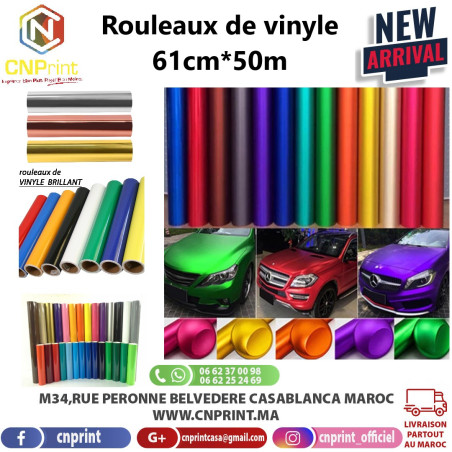 Vinyle Rouleaux de 61cm*50m
